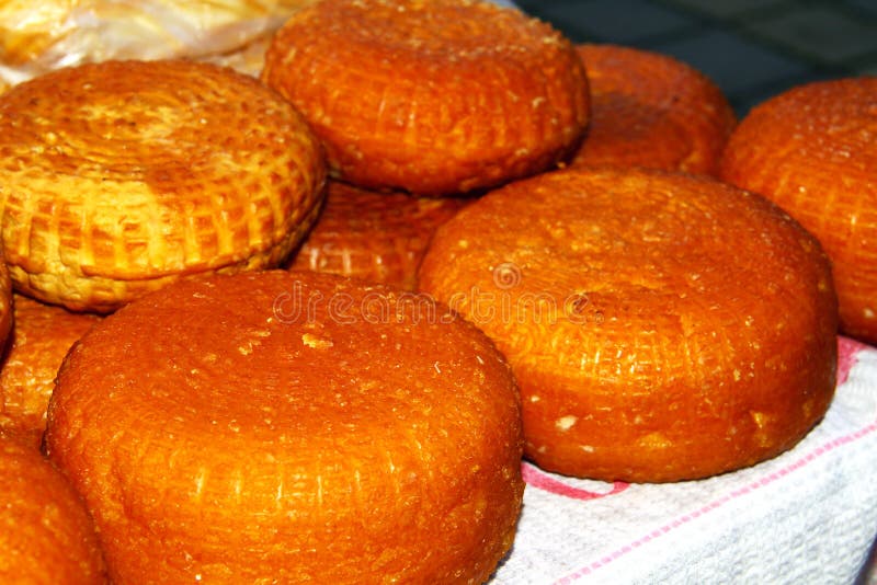 National Homemade Circassian Cheese, on the Table, Close-up Stock Image ...