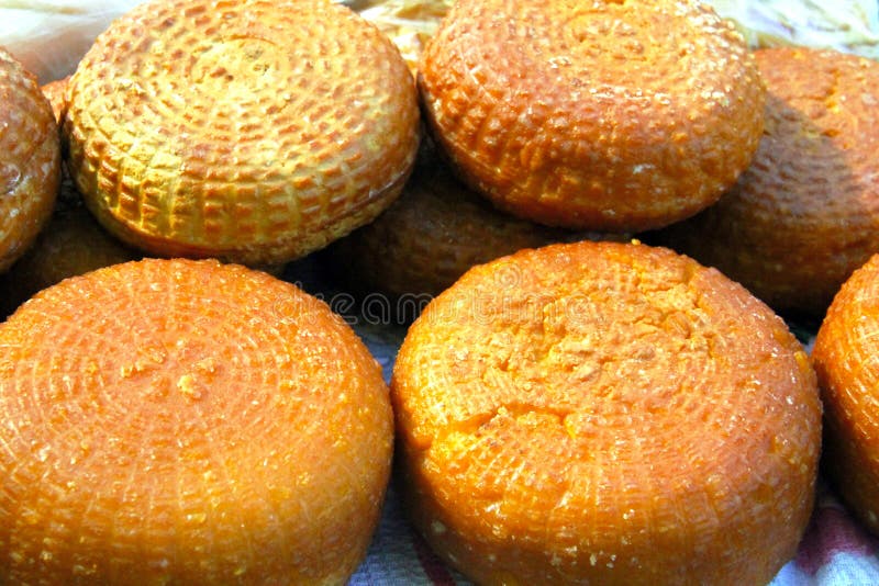 National Homemade Circassian Cheese, on the Table, Close-up Stock Image ...