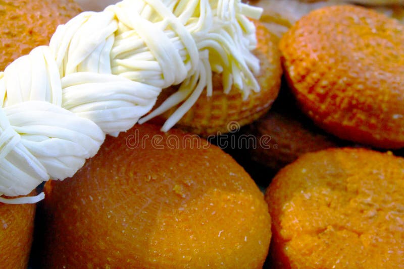 National Homemade Circassian Cheese, on the Table, Close-up. White ...