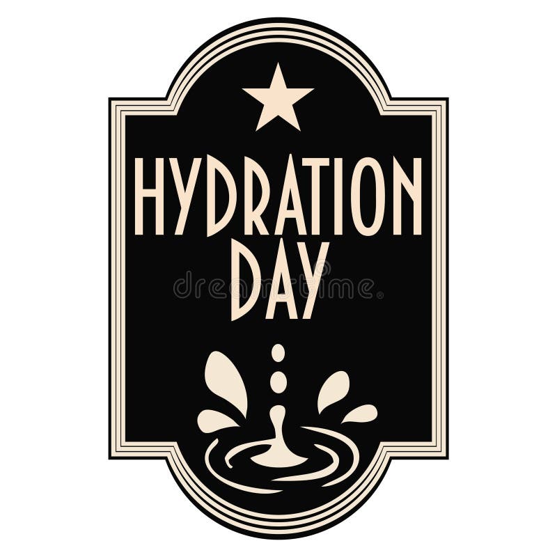 National Hydration Day stock illustration. Illustration of cartoon ...