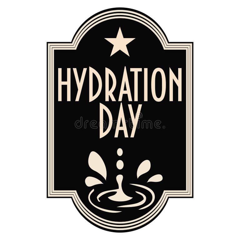 National Hydration Day stock illustration. Illustration of cartoon ...