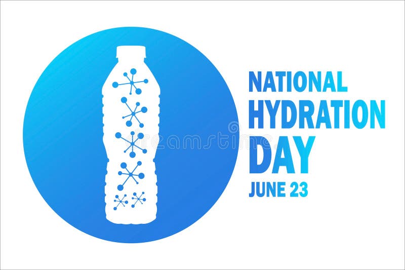 National Hydration Day Vector Template Design Illustration Stock Vector ...