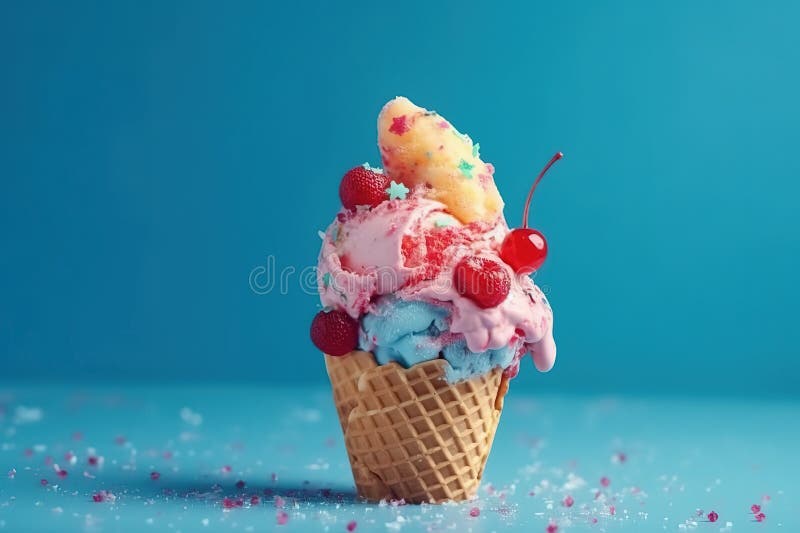 National Ice Cream Day Concept. National Ice Cream Day Background ...