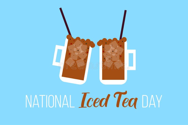 National Iced Tea Day Vector Background. Iced Tea in Cold Tea Mugs ... National Iced Tea Day Vector Background. Iced Tea in Cold Tea Mugs ...