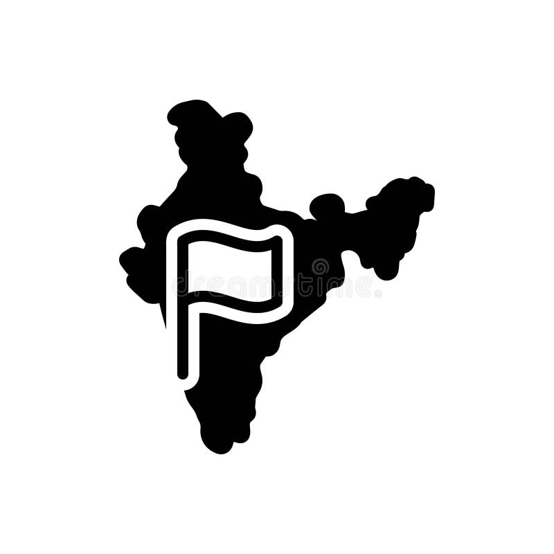 Black Solid Icon for National, Flag and Country Stock Vector ...