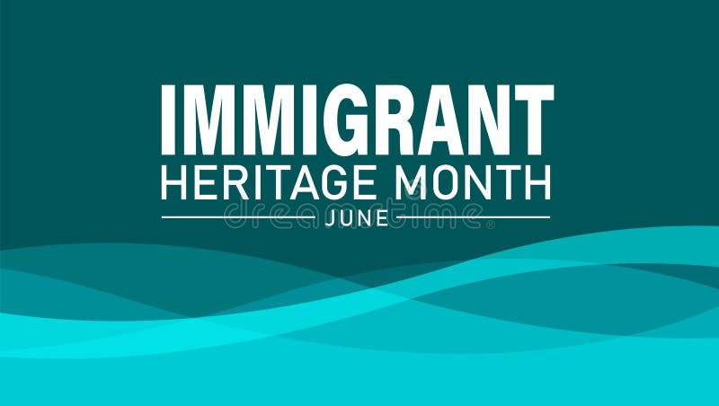 National Immigrant Heritage Month Celebration Banner with Post Design ...