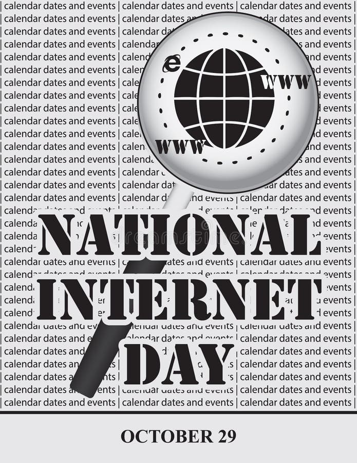 National Internet Day stock vector. Illustration of party - 260233810