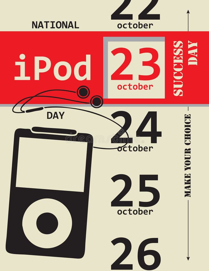 National iPod Day stock vector. Illustration of party - 275965410