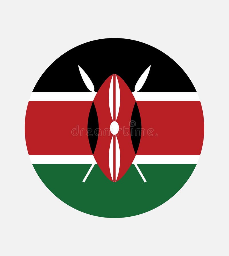 National Kenya Flag, Official Colors and Proportion Correctly. National ...