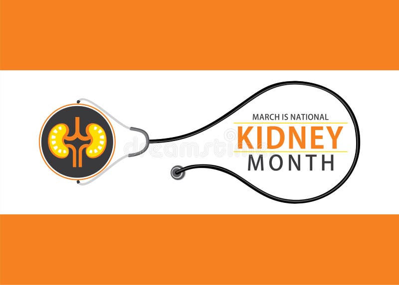National Kidney Cancer Awareness Month. Orange Color Ribbon Isolated on ...