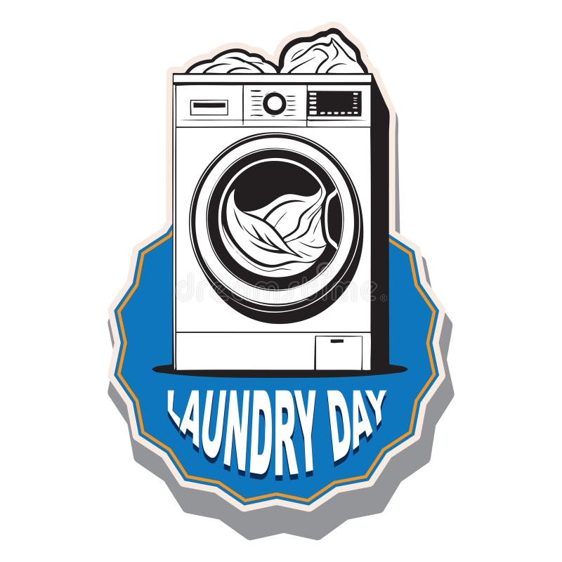 National Laundry Day stock vector. Illustration of cleanliness - 375096890