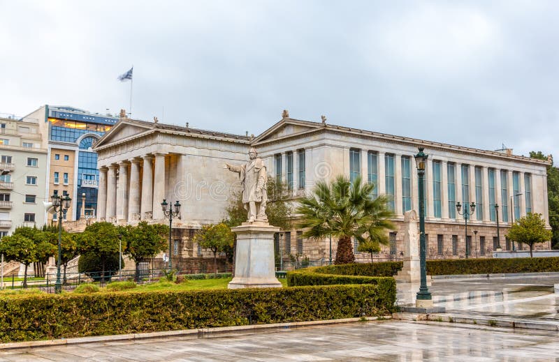 National Library in Athens stock photo. Image of ionic - 50747648