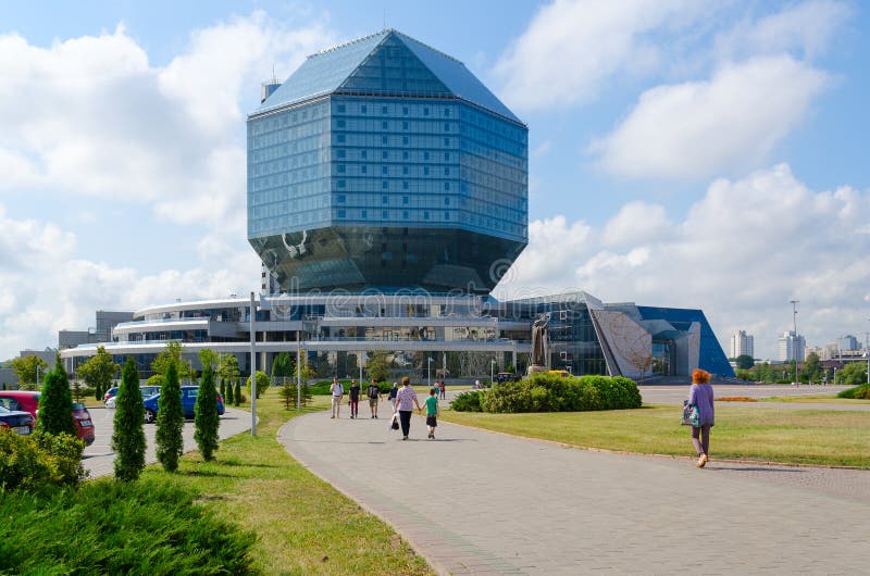National Library of Belarus, Minsk Editorial Photography - Image of ...