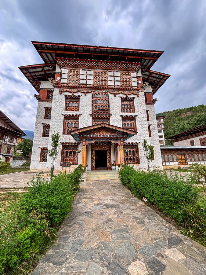National Library of Bhutan stock image. Image of tower - 387433731