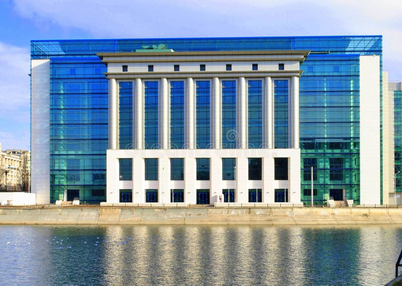 Bucharest National Library stock photo. Image of city - 25309636