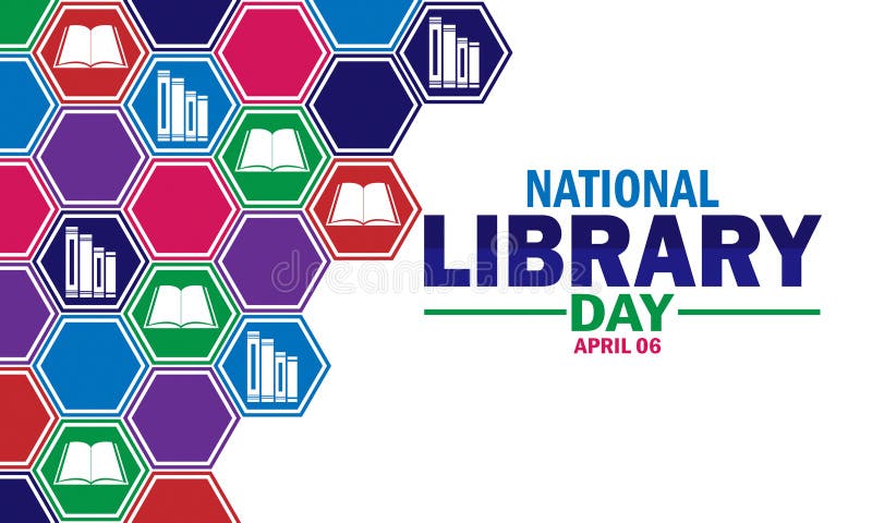 National Library Day, Background Stock Illustration - Illustration of ...