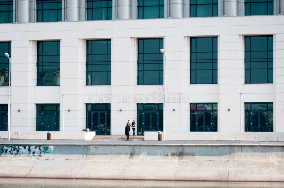 National library entrance editorial stock image. Image of investment ...