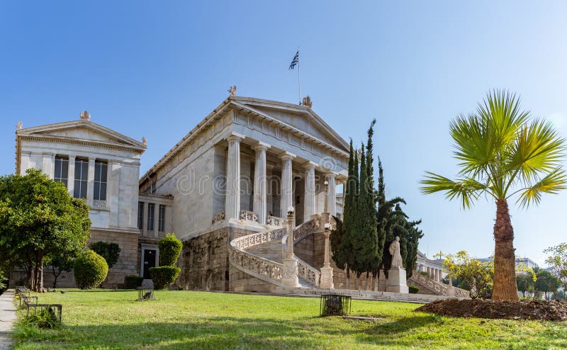 National Library of Greece editorial photography. Image of athens ...
