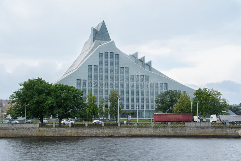 National Library of Latvia stock image. Image of daugava - 232676355