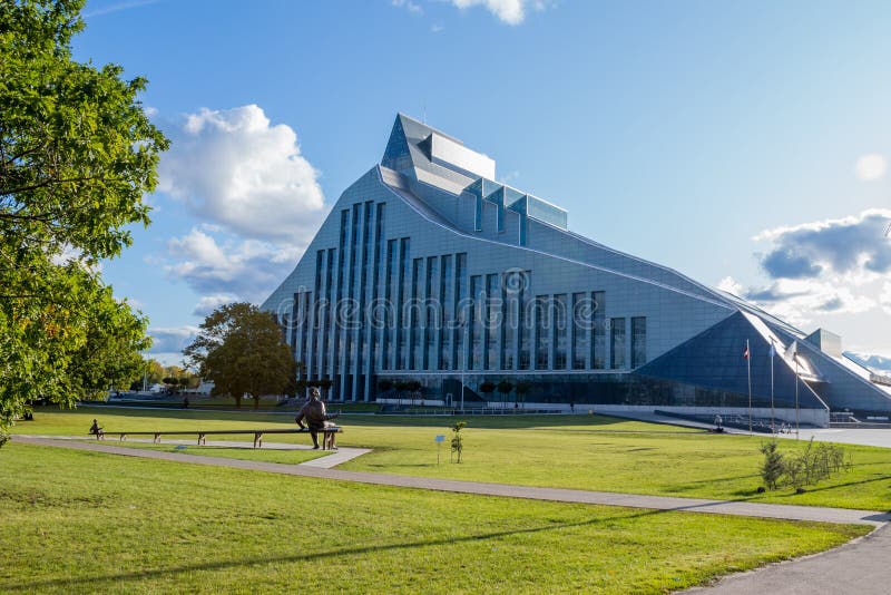 National Library of Latvia editorial image. Image of europe - 166953485