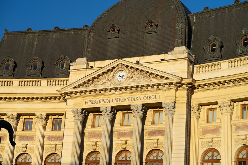The National Library Located on Calea Victoriei in Bucharest Stock ...