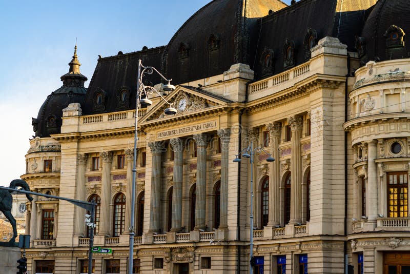 The National Library Located on Calea Victoriei in Bucharest Editorial ...