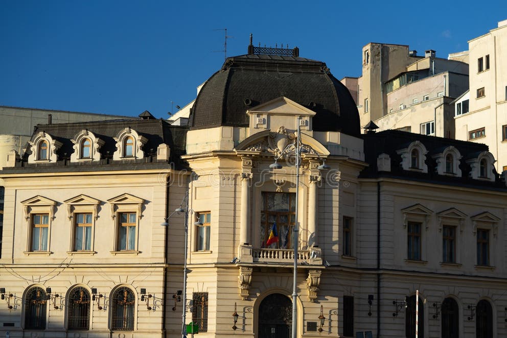 The National Library Located on Calea Victoriei in Bucharest Editorial ...