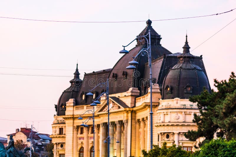 The National Library Located on Calea Victoriei in Bucharest Editorial ...