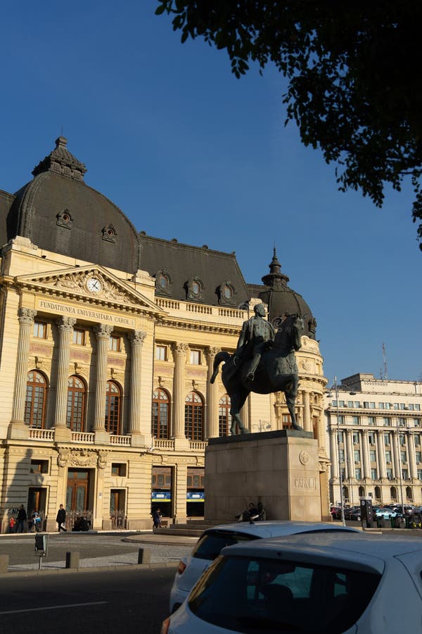 The National Library Located on Calea Victoriei in Bucharest, Romania ...