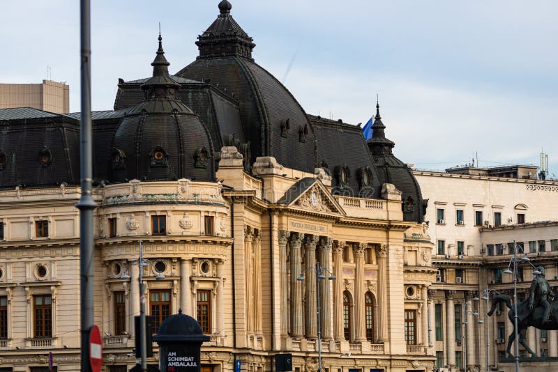 The National Library Located on Calea Victoriei in Bucharest, Romania ...