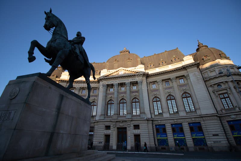 The National Library Located on Calea Victoriei in Bucharest, Romania ...