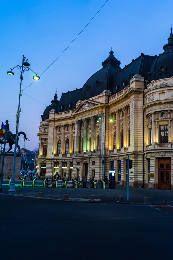 The National Library Located on Calea Victoriei in Bucharest, Romania ...