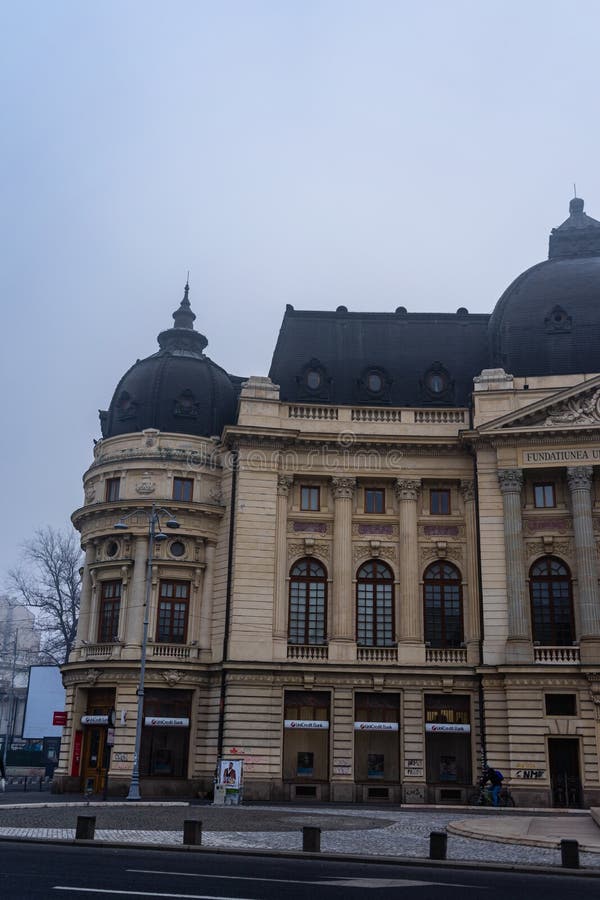 The National Library Located on Calea Victoriei in Bucharest, Romania ...