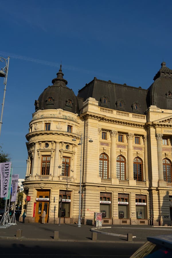 The National Library Located on Calea Victoriei in Bucharest, Romania ...