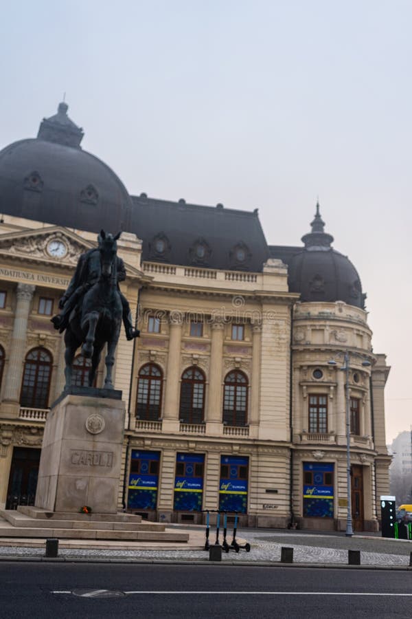 The National Library Located on Calea Victoriei in Bucharest, Romania ...