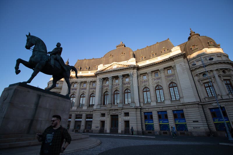 The National Library Located on Calea Victoriei in Bucharest, Romania ...