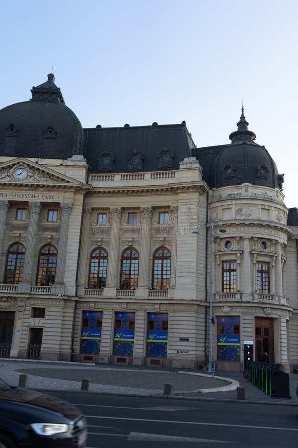 The National Library Located on Calea Victoriei in Bucharest, Romania ...