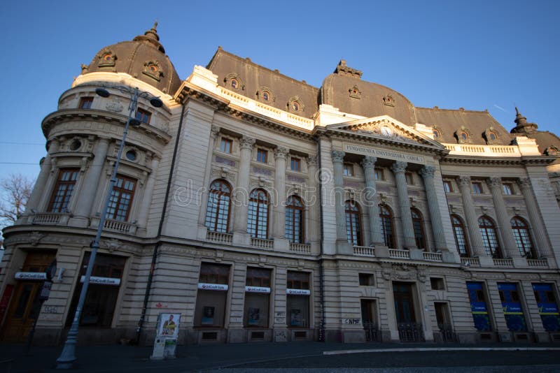 The National Library Located on Calea Victoriei in Bucharest, Romania ...