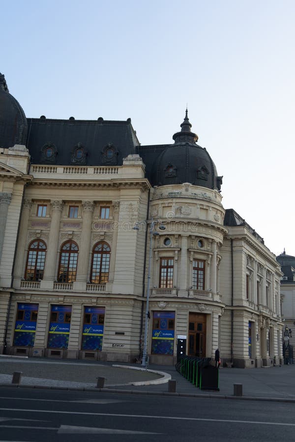The National Library Located on Calea Victoriei in Bucharest, Romania ...