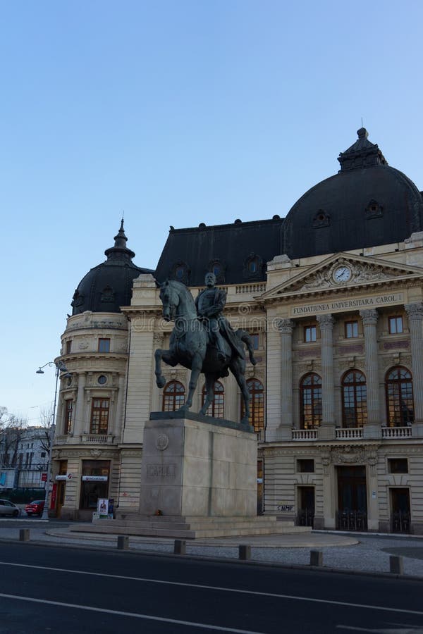 The National Library Located on Calea Victoriei in Bucharest, Romania ...