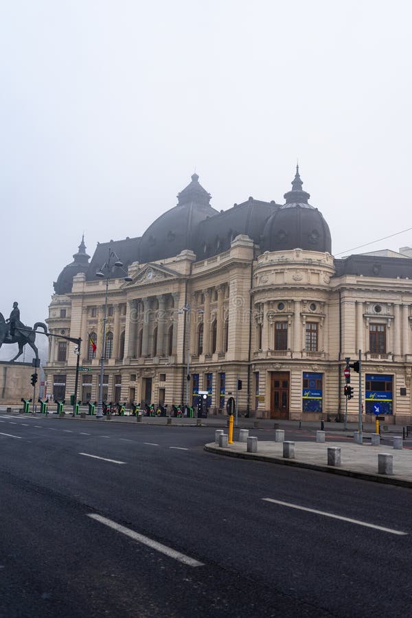 The National Library Located on Calea Victoriei in Bucharest, Romania ...