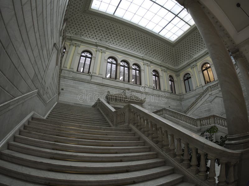 National Library of Madrid, Spain. Architecture and Art Stock Image ...