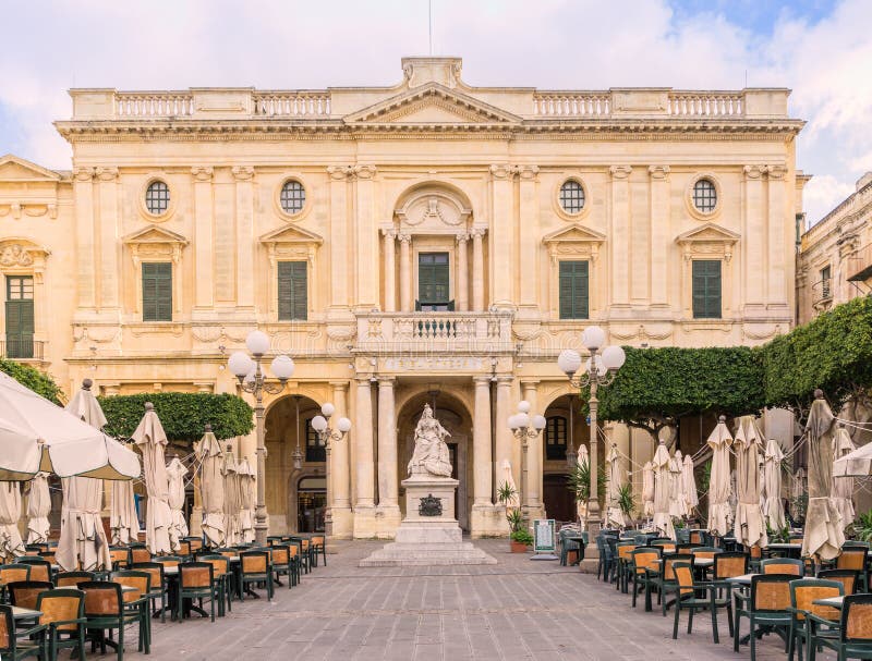 The National Library of Malta Stock Photo - Image of valletta ...