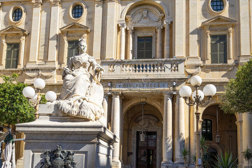 National Library of Malta in Valletta Editorial Stock Photo - Image of ...