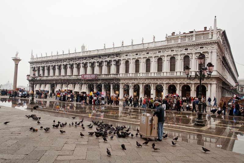 National Library Marciana Venice Editorial Photography - Image of ...