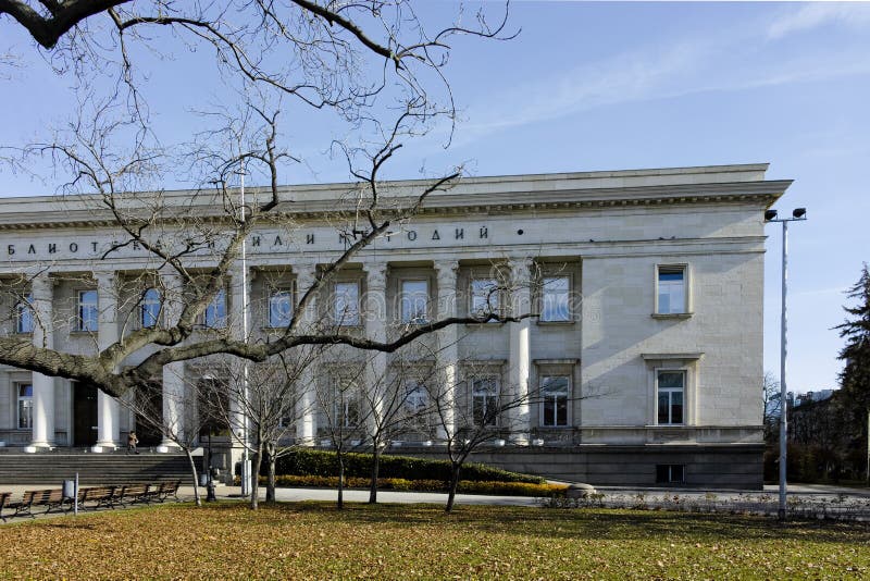 National Library St. Cyril and Methodius in Sofia, Bulgaria Editorial ...