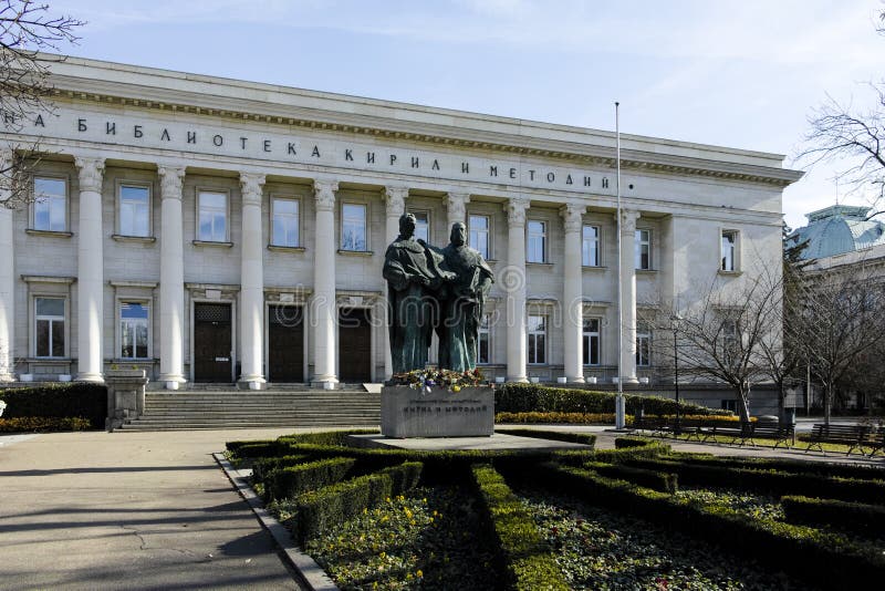 National Library St. Cyril and Methodius in Sofia, Bulgaria Editorial ...