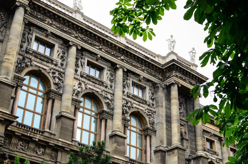 National Library in Vienna Austria Stock Photo - Image of famous ...