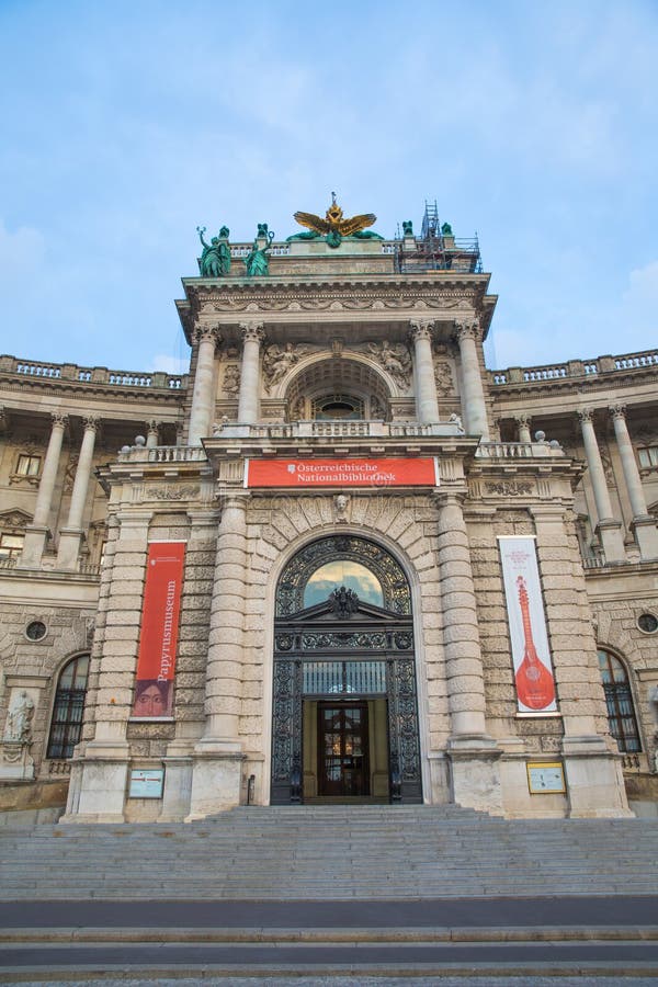 National Library in Vienna editorial stock image. Image of europe ...