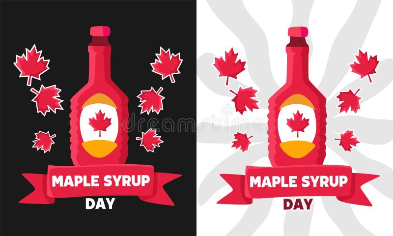 National Maple Syrup Day with Delicious Maple Syrup Stock Vector ...